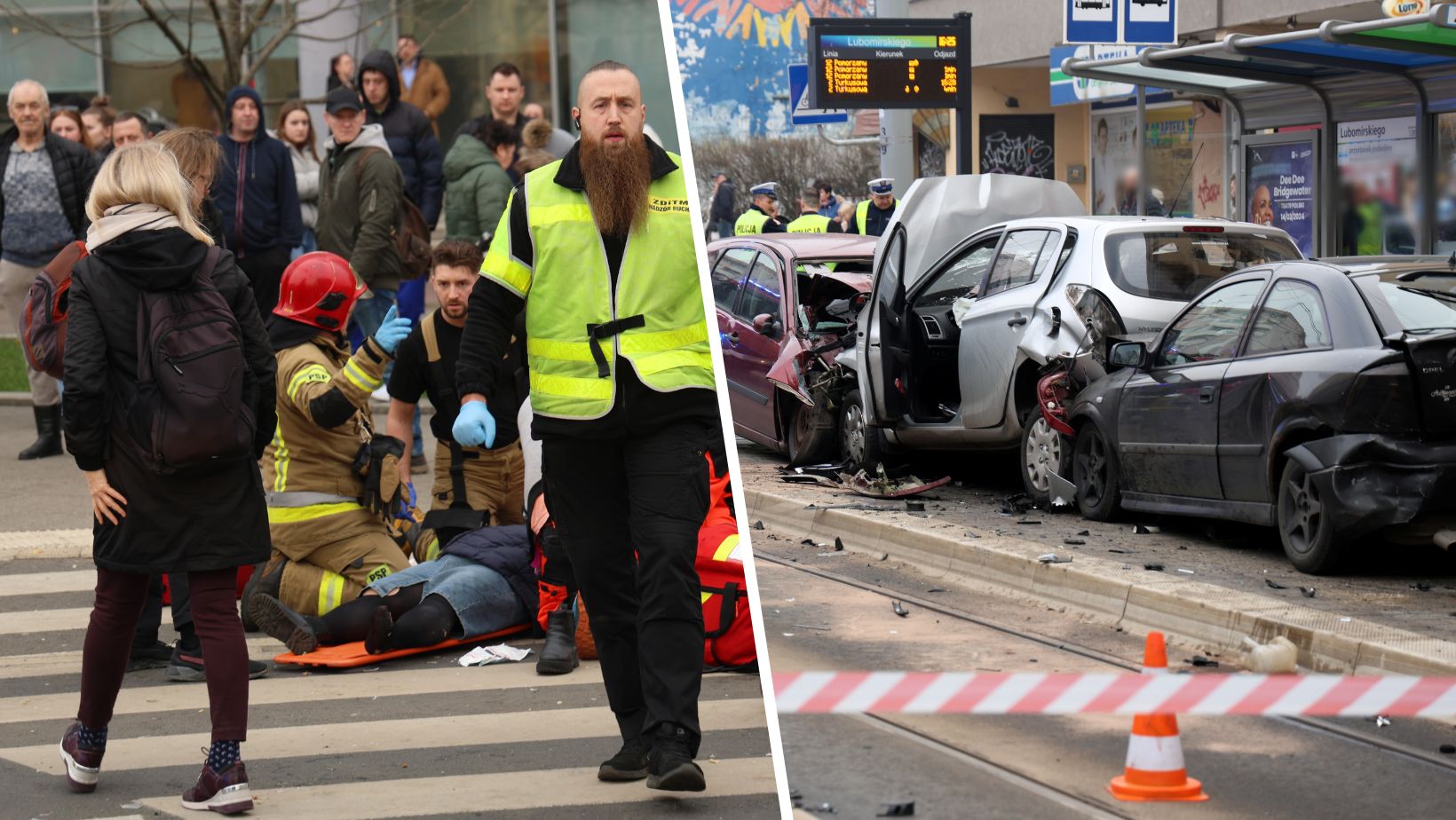 Wypadek w Szczecinie. Dramatyczna relacja świadka. "Ludzie wylatywali w powietrze"