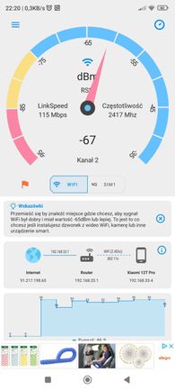 Net Signal - aplikacja do sprawdzania siły sygnału Wi-Fi