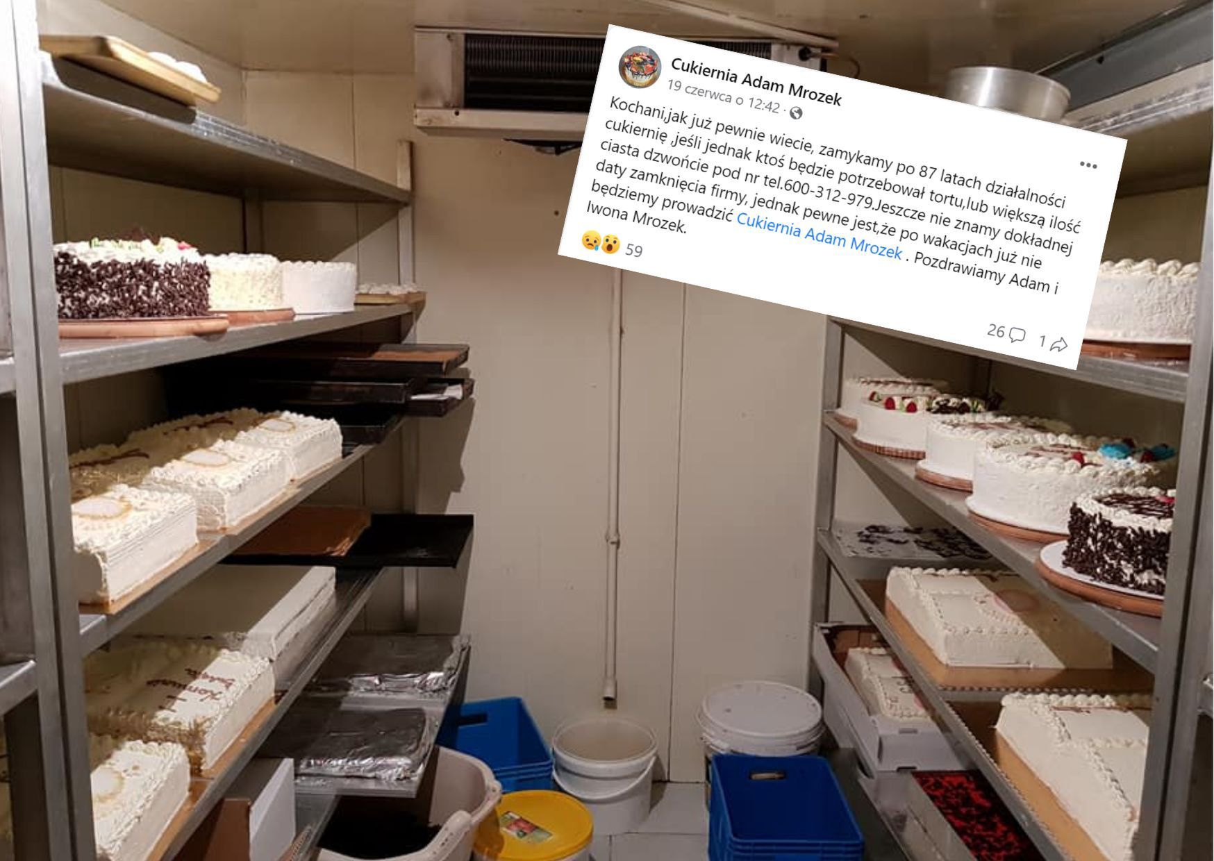 "Już nie mamy siły". Kultowa cukiernia zamyka się po 87 latach