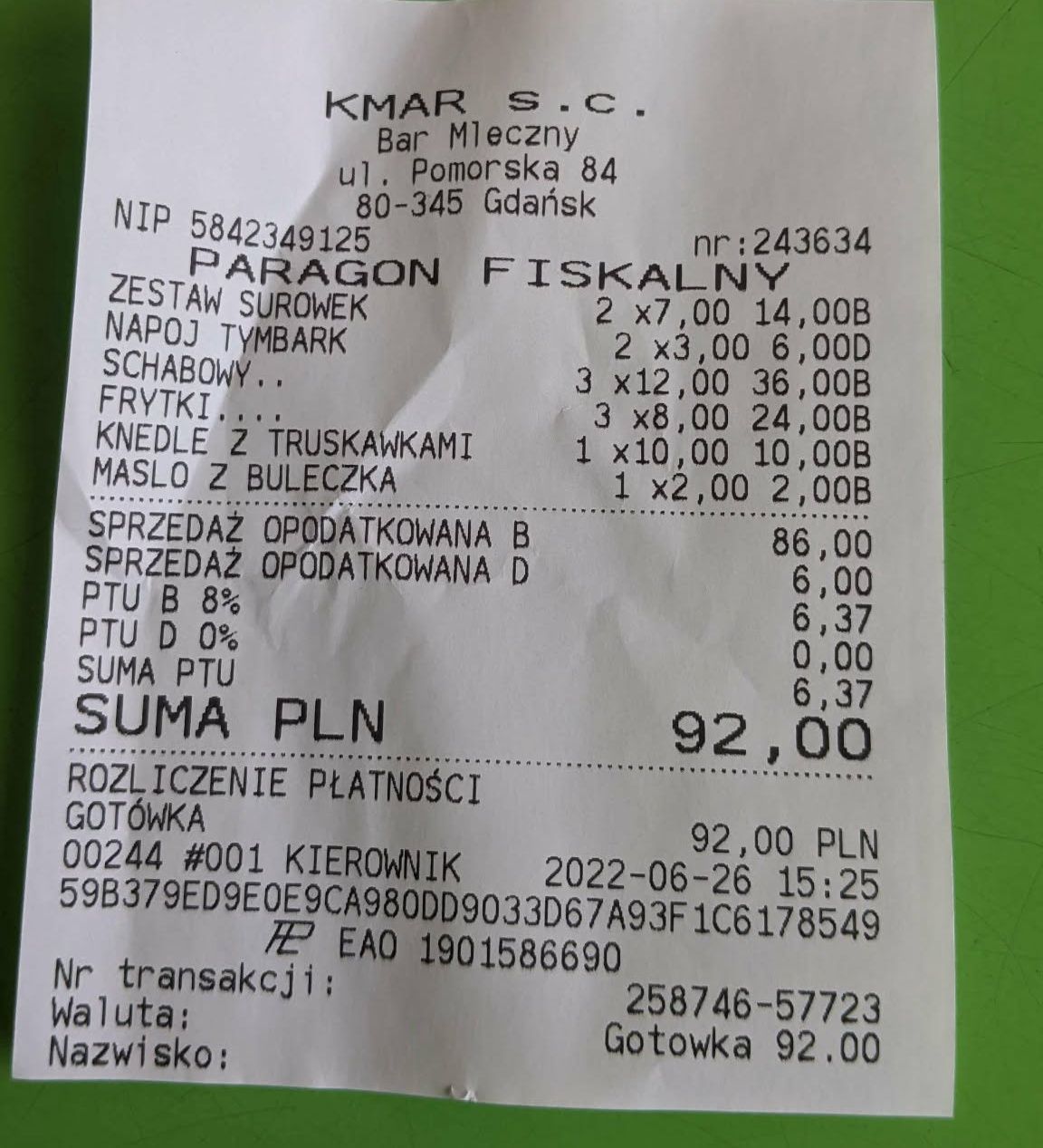 Pokazała paragony z Gdańska. "Zawsze gdy tu jadę, modlę się, żeby ...
