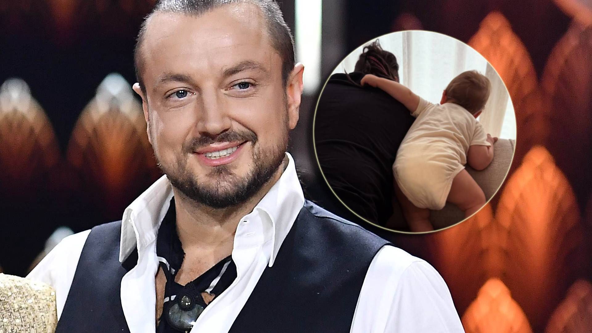 Aleksander Baron rozczula wspólnym kadrem z synem. Zwrócił się wprost ...