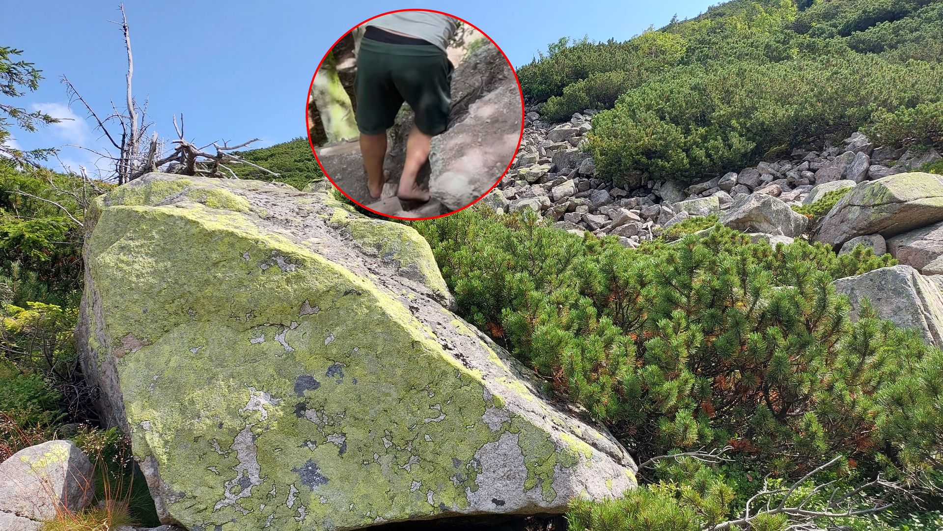 Szedł boso po szlaku. "Niestety, częsty widok"