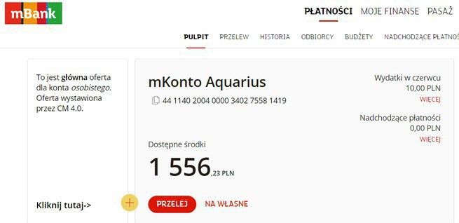 mBank zapowiada nowy pulpit na kontach internetowych. Zniknie „pasek ...