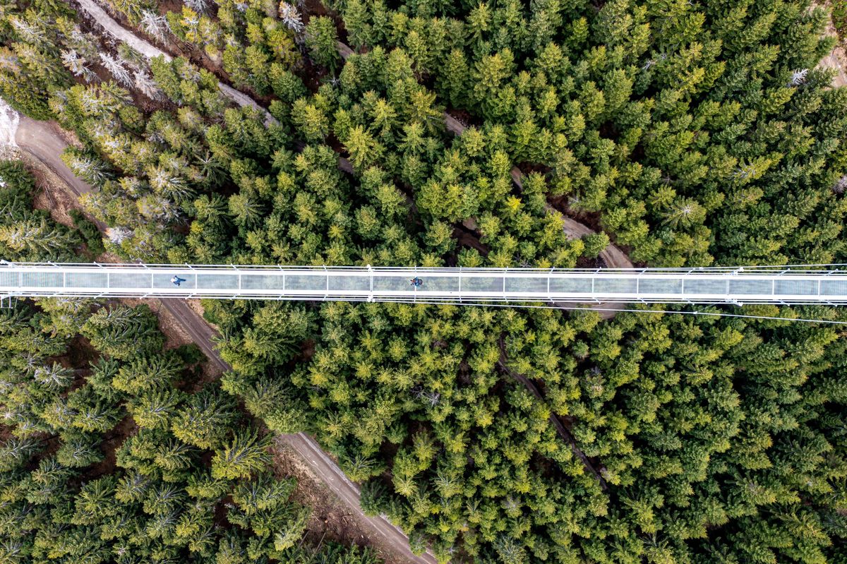 Sky Bridge 721. Najdłuższy most wiszący. Atrakcja tuż przy granicy z ...
