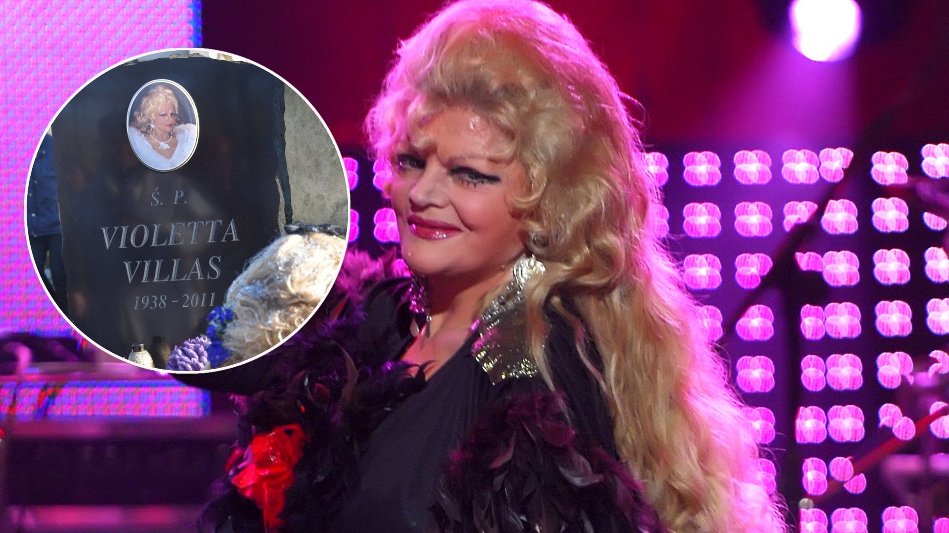 Kontrowersyjny znicz na grobie Violetty Villas. Fani komentują