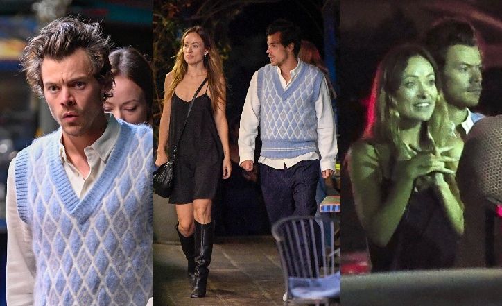 Zdystansowani Olivia Wilde i Harry Styles wracają z kolacji ze ...