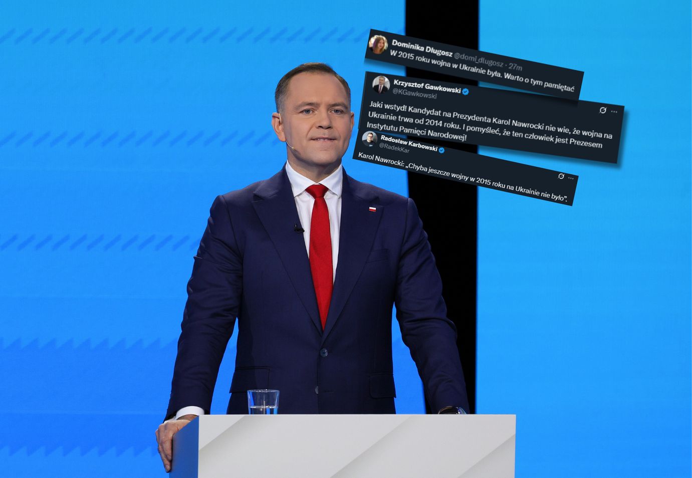 "Jaki wstyd!" Lawina komentarzy po wpadce Nawrockiego