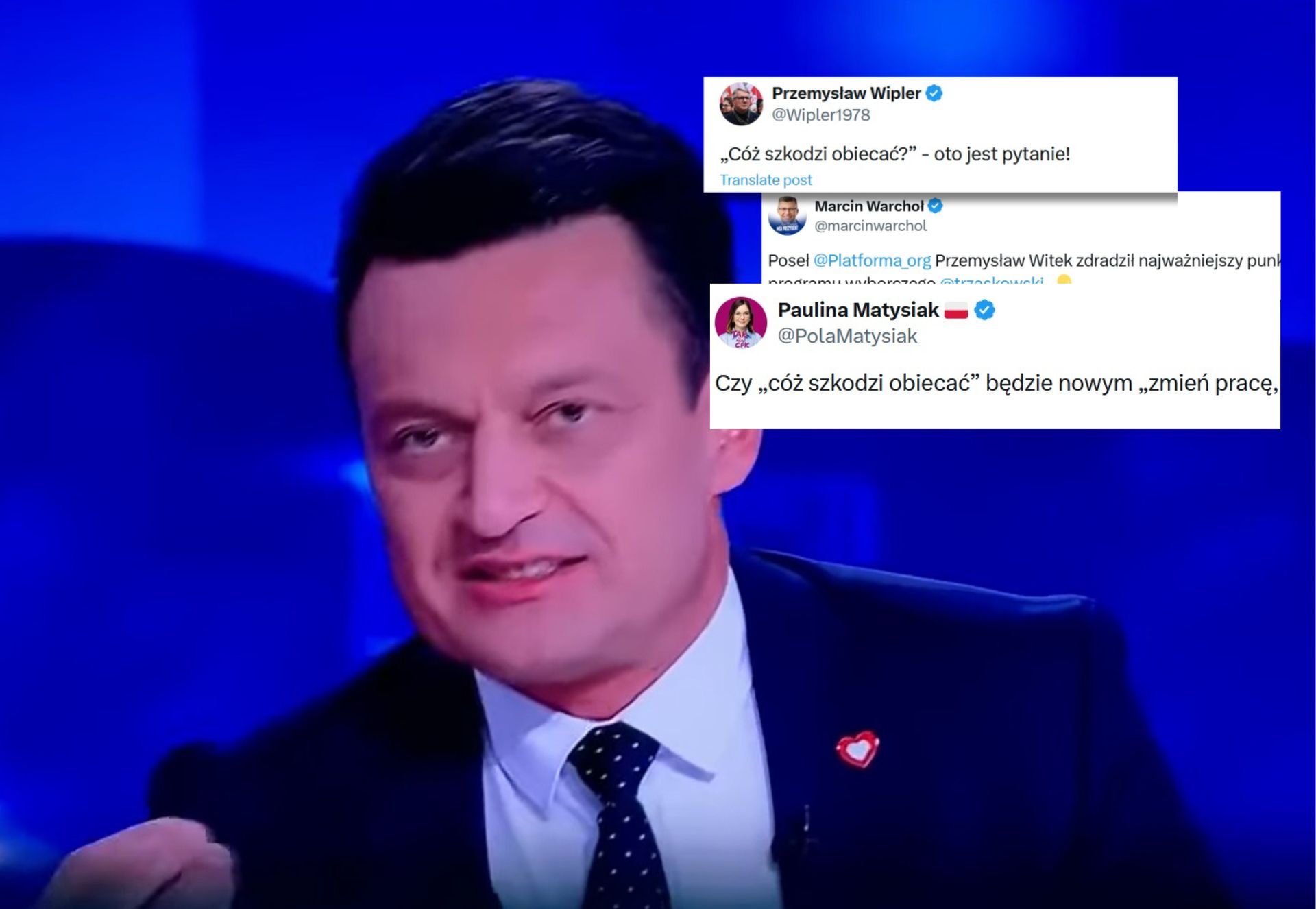 "Cóż szkodzi obiecać?". Lawina komentarzy po słowach posła