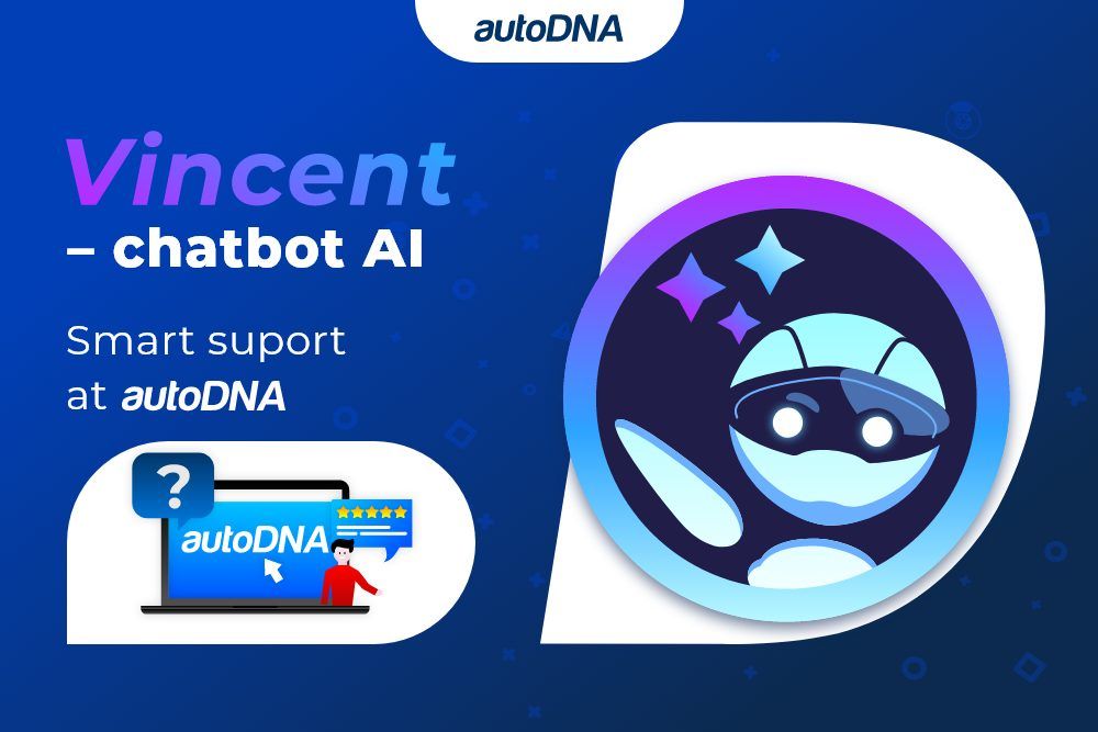 Inteligentne wsparcie w autoDNA. Chatbot Vincent pomoże sprawdzić auto