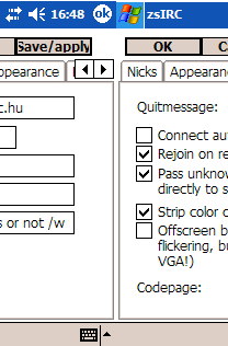 Klient IRC dla Windows Mobile