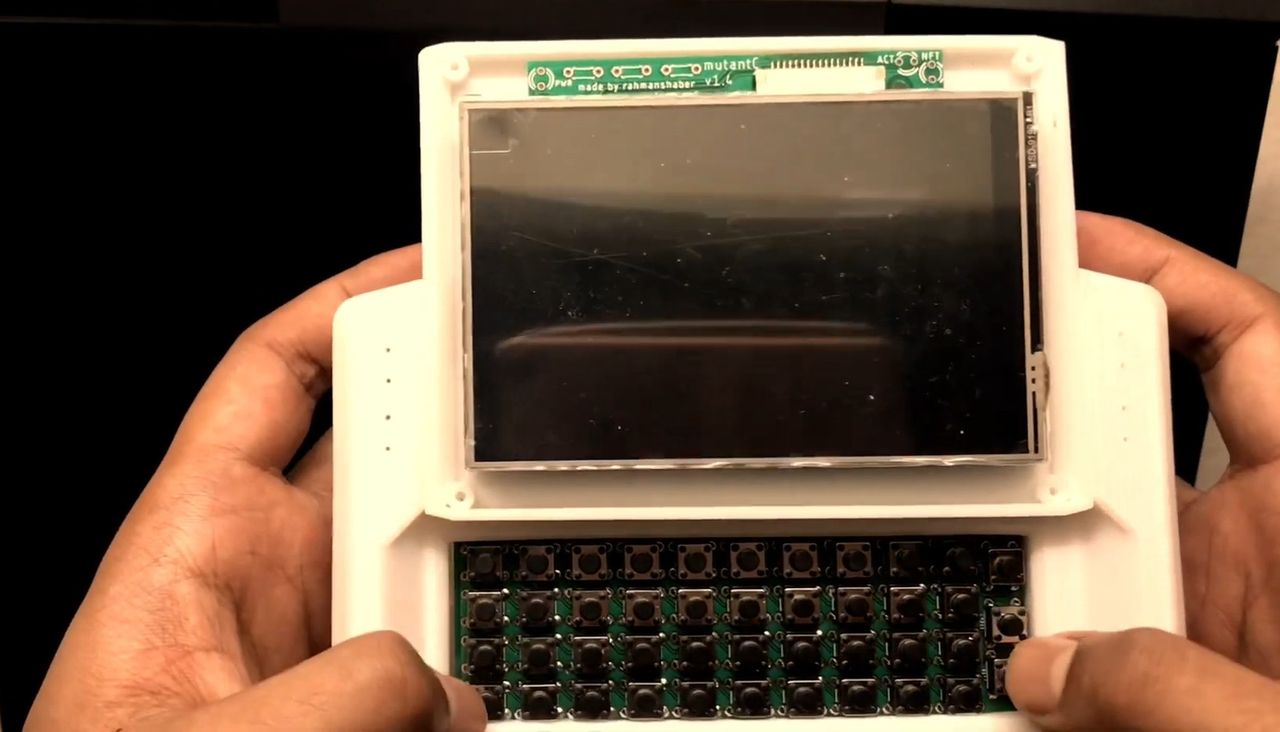 MutantC, czyli handheld PC typu slider na Raspberry Pi