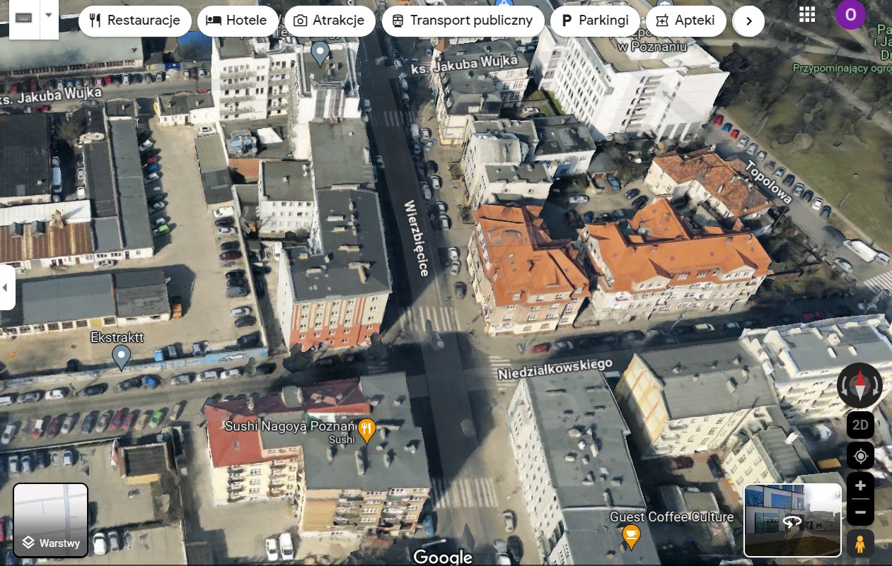 Nowy widok w Google Maps. Wreszcie trafił do Polski Nowy widok w Google Maps. Wreszcie trafił do Polski