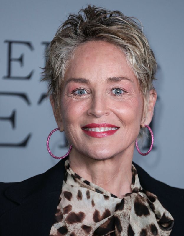63-letnia Sharon Stone zachwyca w prześwitującej kreacji ze zwierzęcym ...
