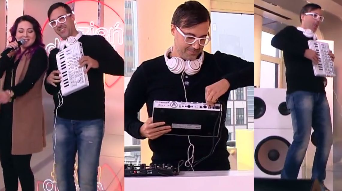 DJ Adamus "gra" na niepodłączonym sprzęcie w "Dzień Dobry TVN"... - Pudelek