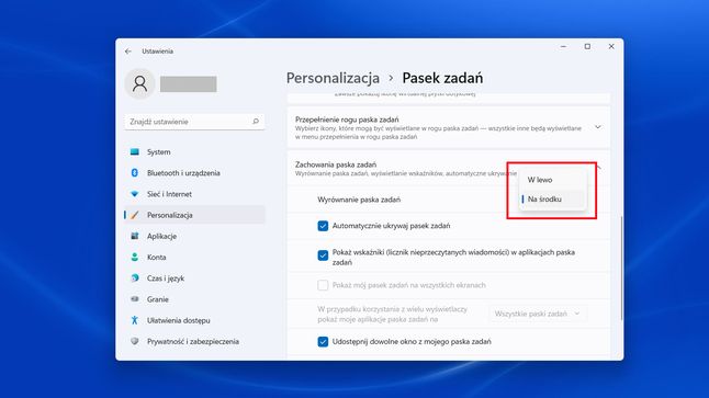 Windows 11: jak przenieść ikony paska zadań?