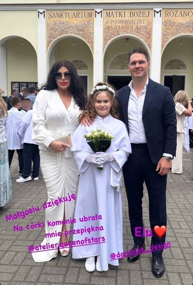 Iwona Węgrowska pochwaliła się stylizacją na komunię córki - Pudelek