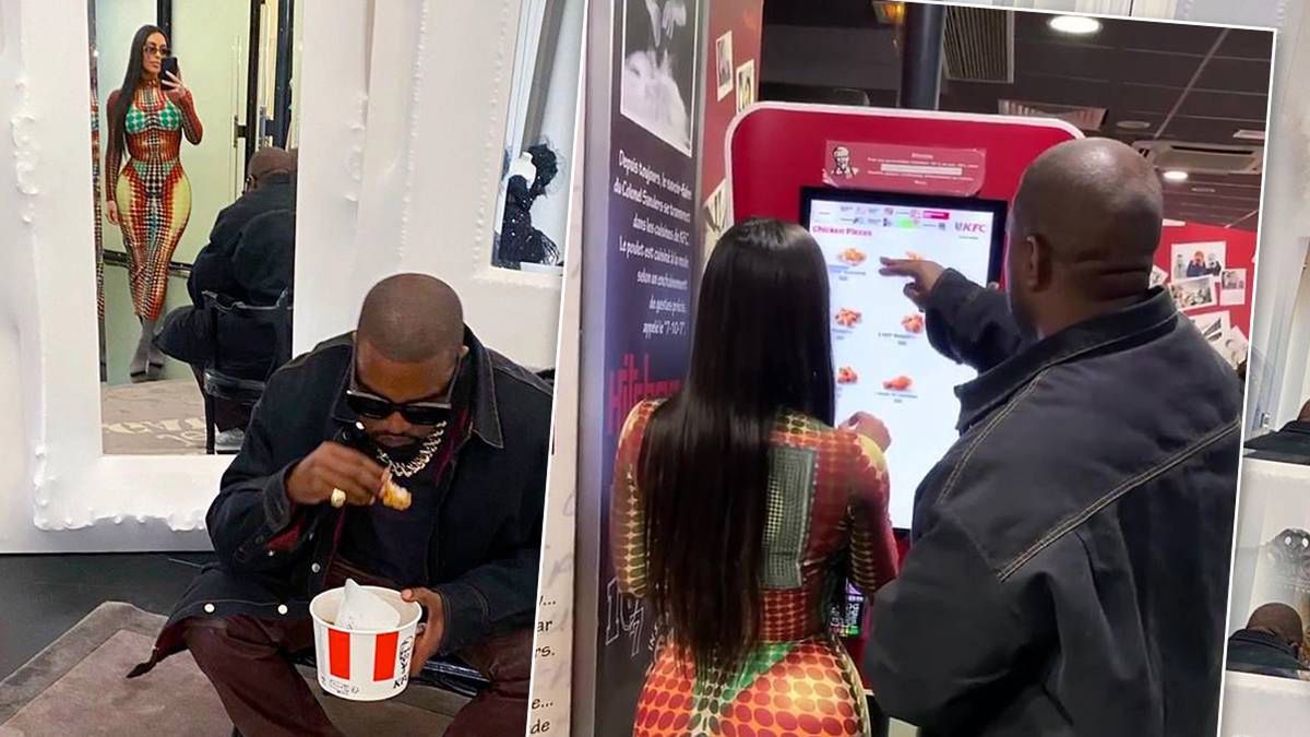 Kim Kardashian i Kanye West przyłapani w KFC. Para zamówiła fastfood i ...