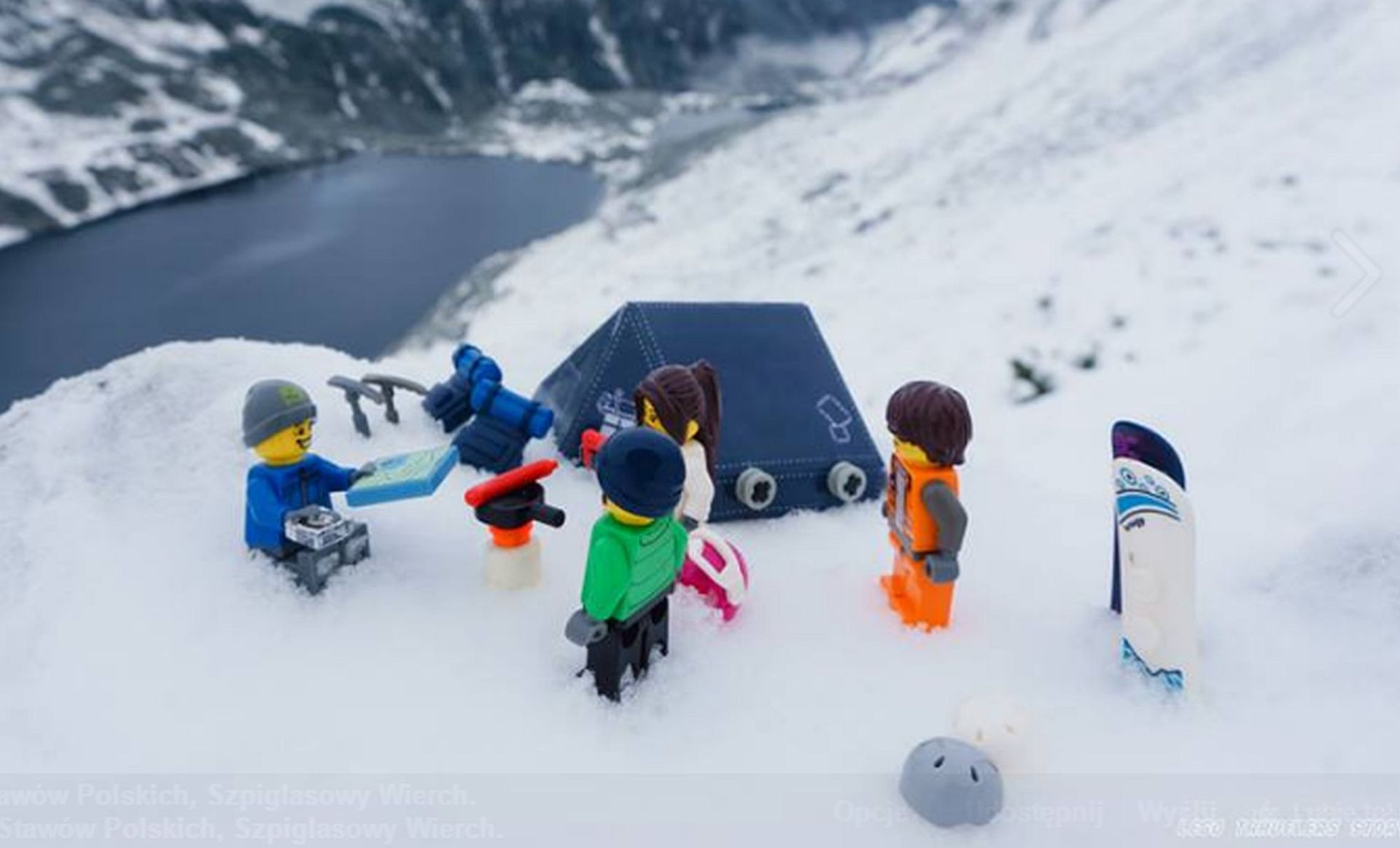 Zima w Tatrach widziana oczami ludzików z Lego