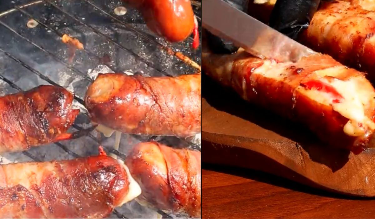 Totalny hit na grilla. Wystarczy, że zrobisz takie nacięcie w kiełbasie ...