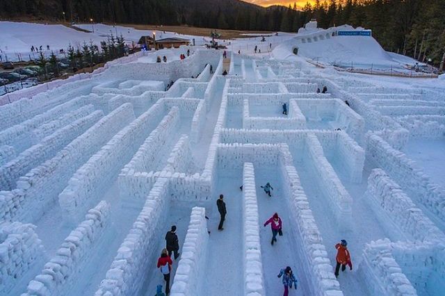 Zakopane - powstaje najdłuższy na świecie labirynt ze śniegu i lodu ...